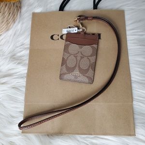 Coach | Accessories | Coach Id Cardcredit Card Holder Lanyard | Poshmark